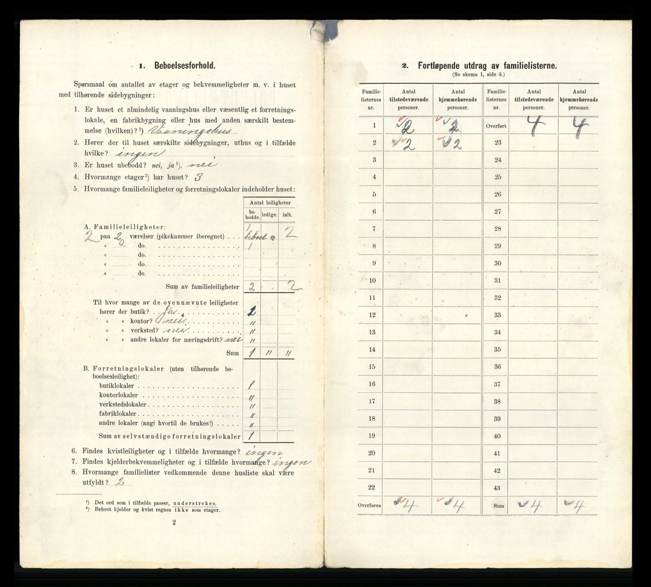 Folketellinger: RA, Folketelling 1910 for 0903 Arendal kjøpstad, 1910 ...