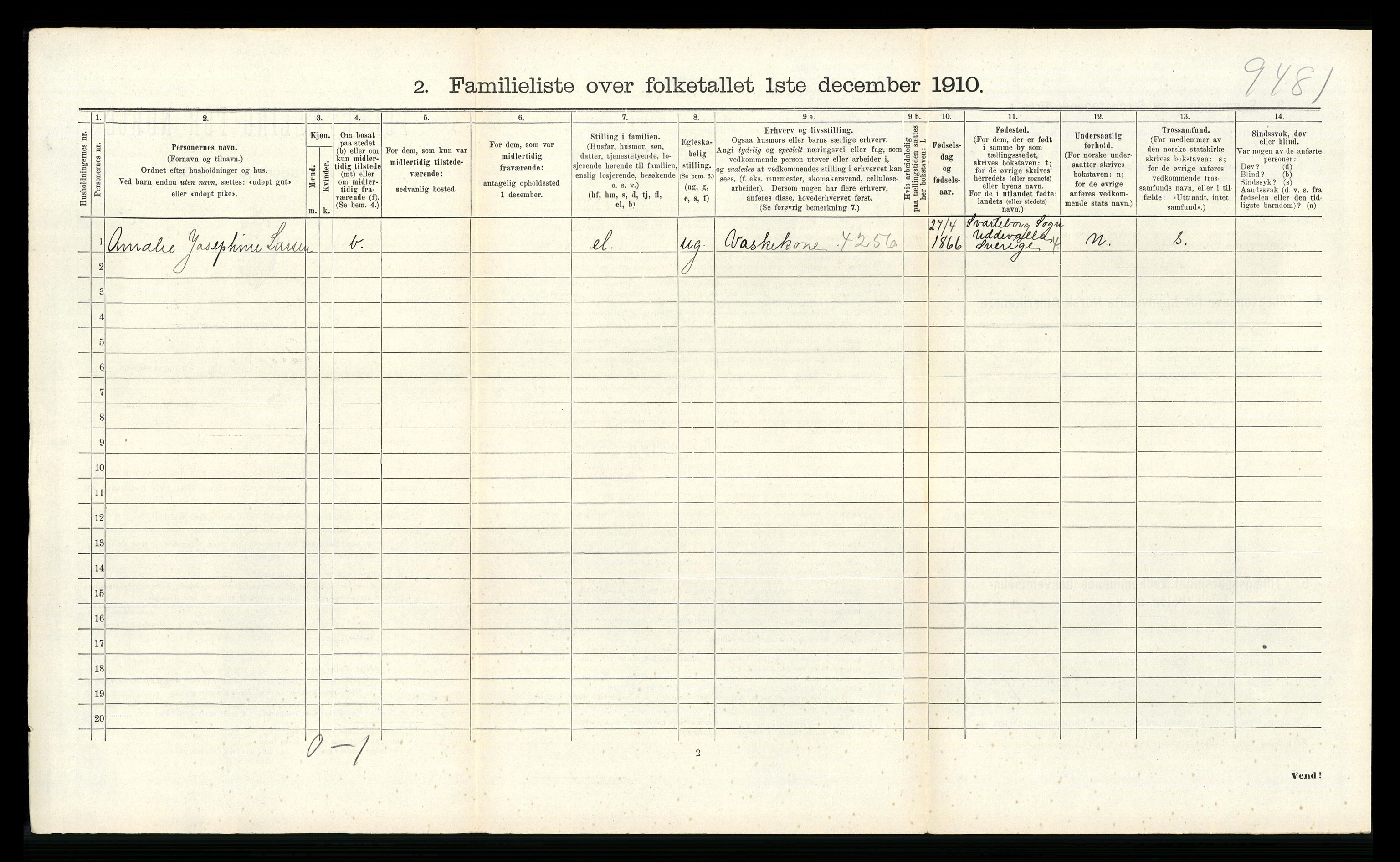 Folketellinger: RA, Folketelling 1910 for 0903 Arendal kjøpstad, 1910 ...