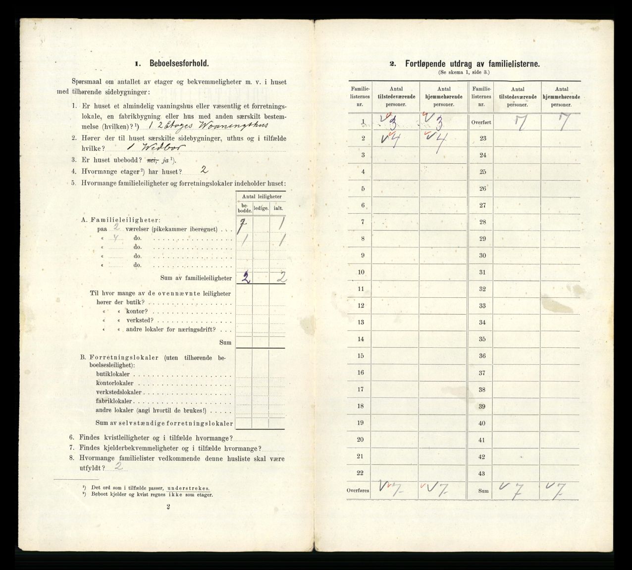 Folketellinger: RA, Folketelling 1910 for 0903 Arendal kjøpstad, 1910 ...