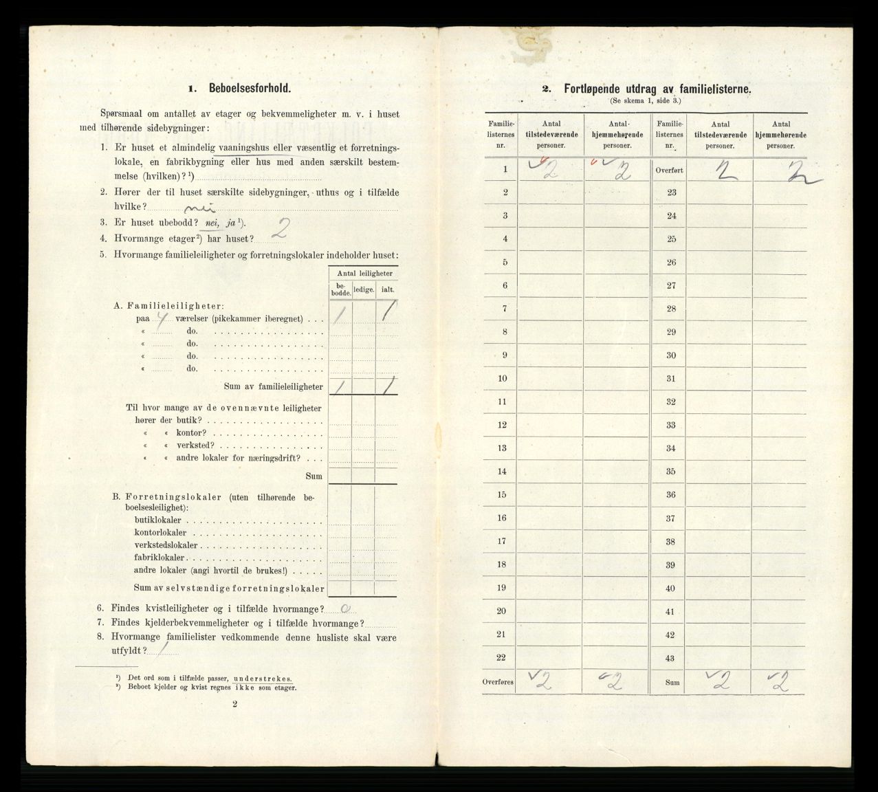 Folketellinger: RA, Folketelling 1910 for 0903 Arendal kjøpstad, 1910 ...